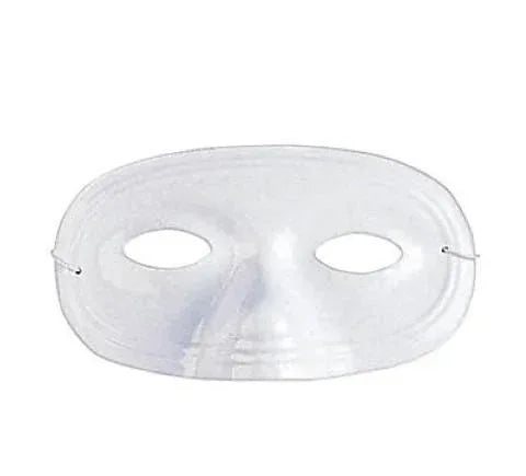 White Plastic Half Masks 24 masks per package. – Gramco School Supplies