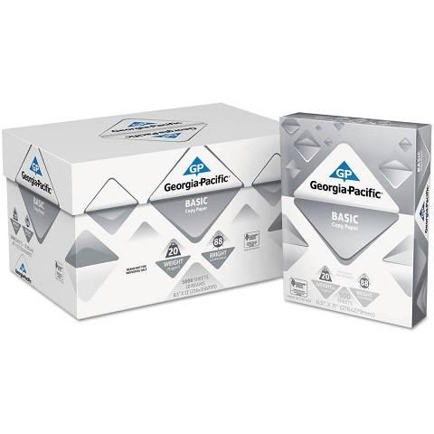 White Copy Paper, 8 1/2in. x 11in., 20 Lb., 84 Brightness, Reams ...